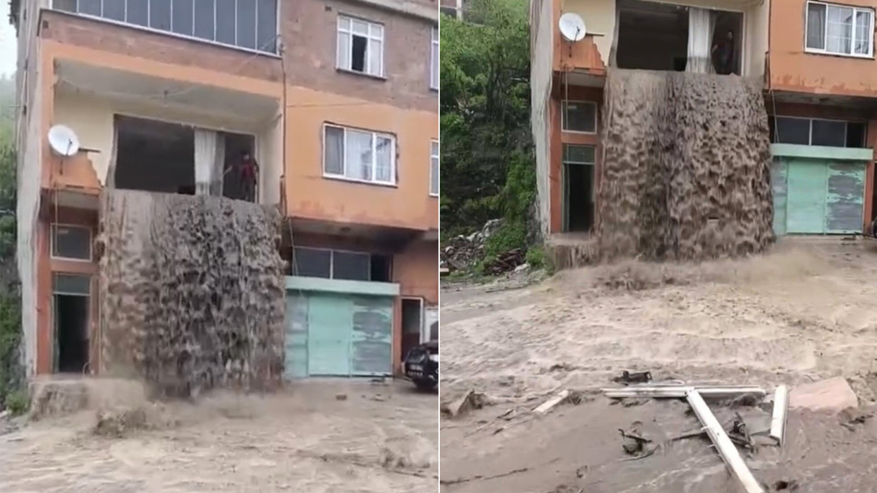 Sel suları evin içinden geçip balkondan aktı - Olay Gazetesi Bursa